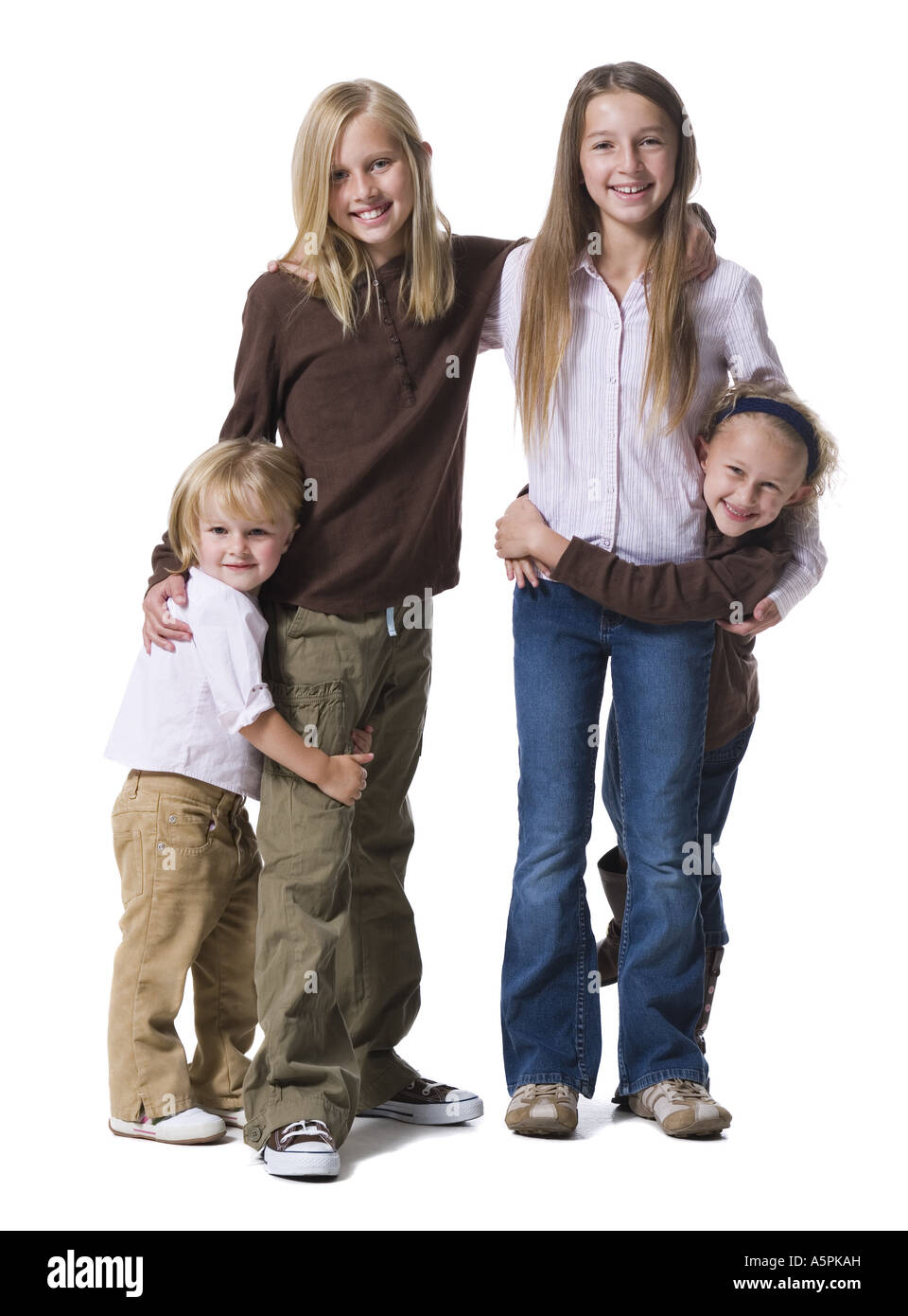 Family portrait of sisters Stock Photo - Alamy