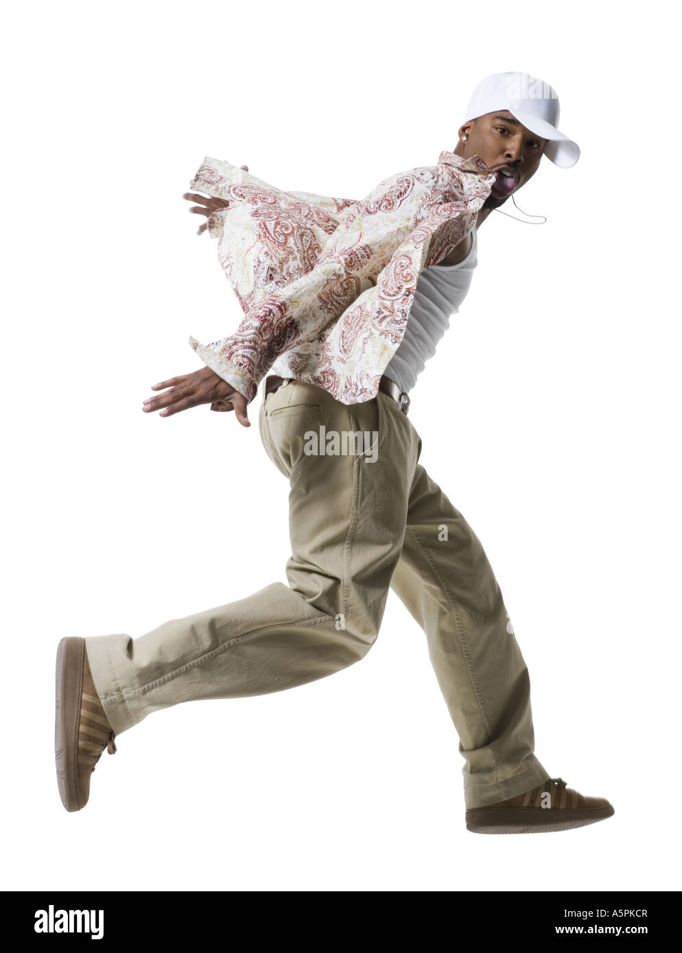 African American man running Stock Photo - Alamy