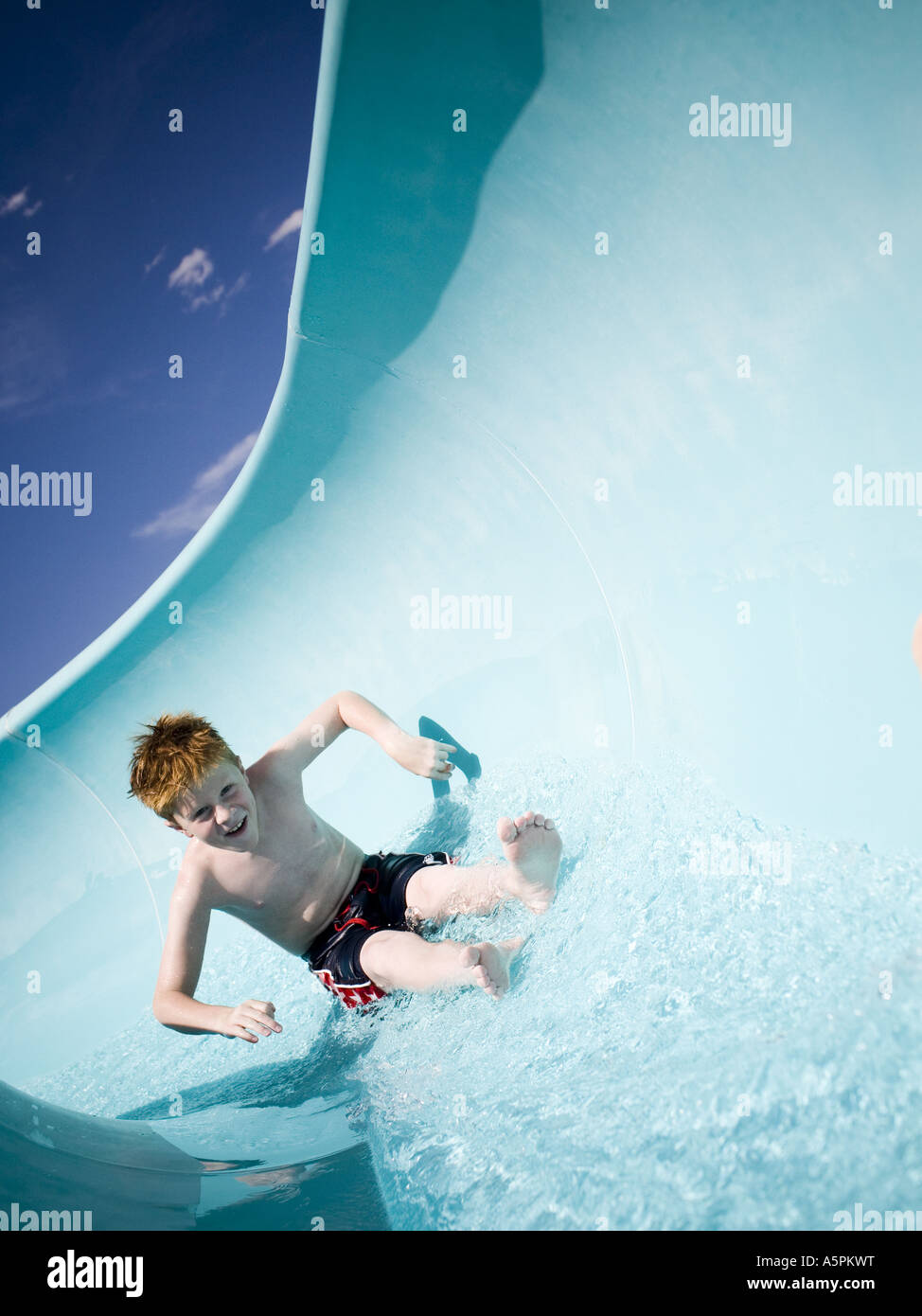 Boy (9 10) On Slide High Resolution Stock Photography and Images - Alamy