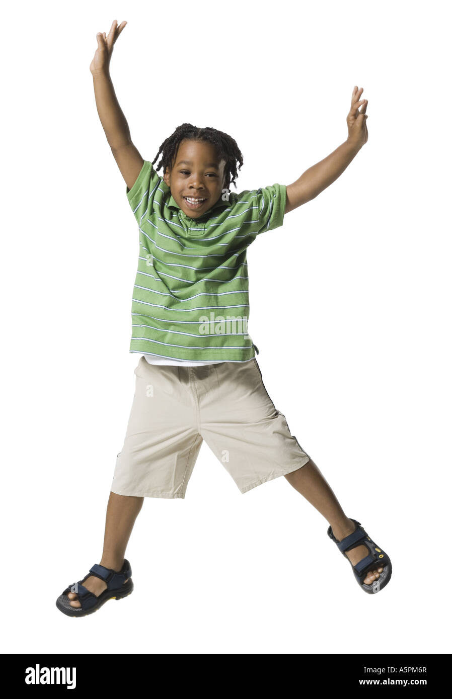 African children playing jumping Cut Out Stock Images & Pictures - Alamy