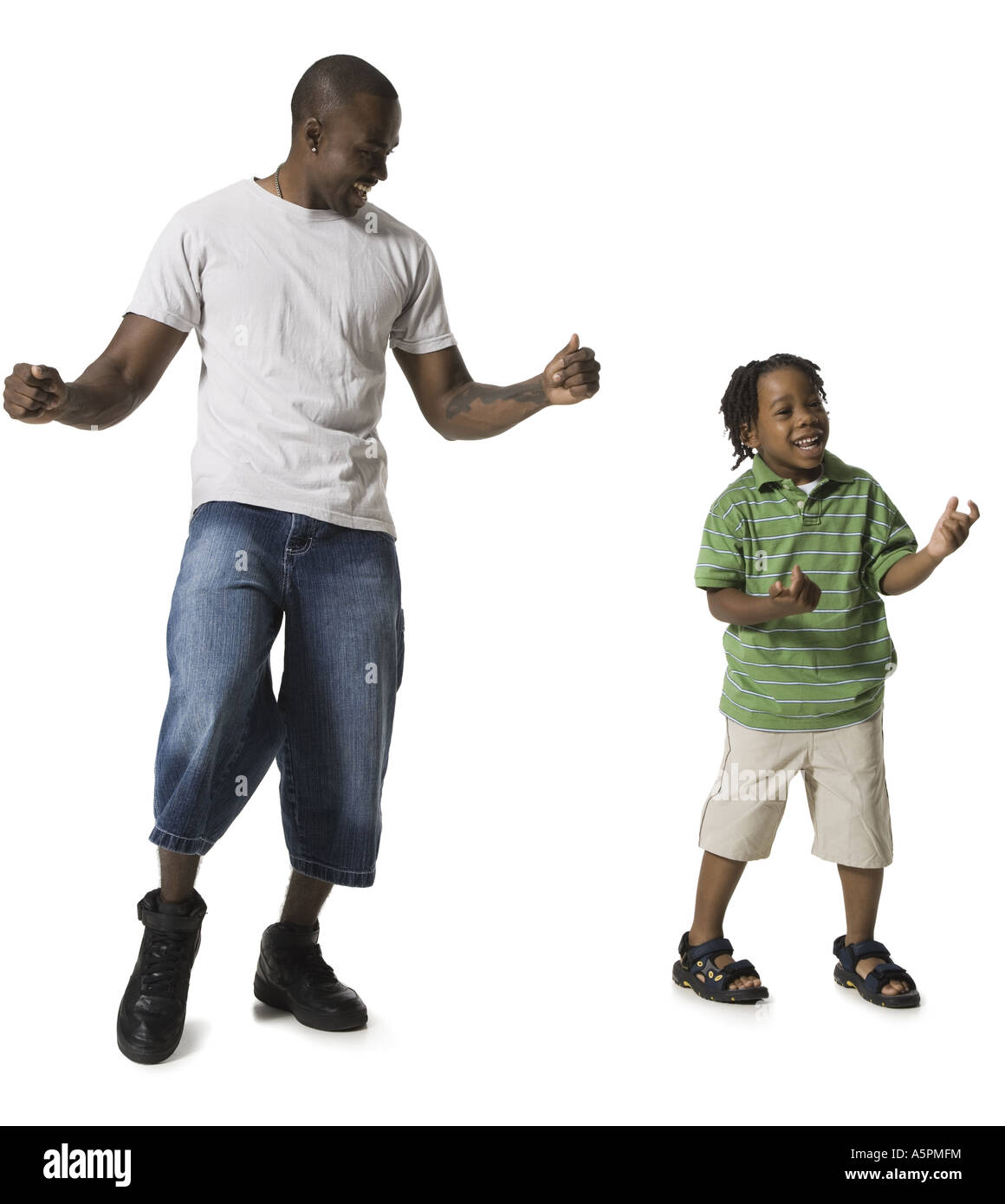 father dancing with young son Stock Photo - Alamy