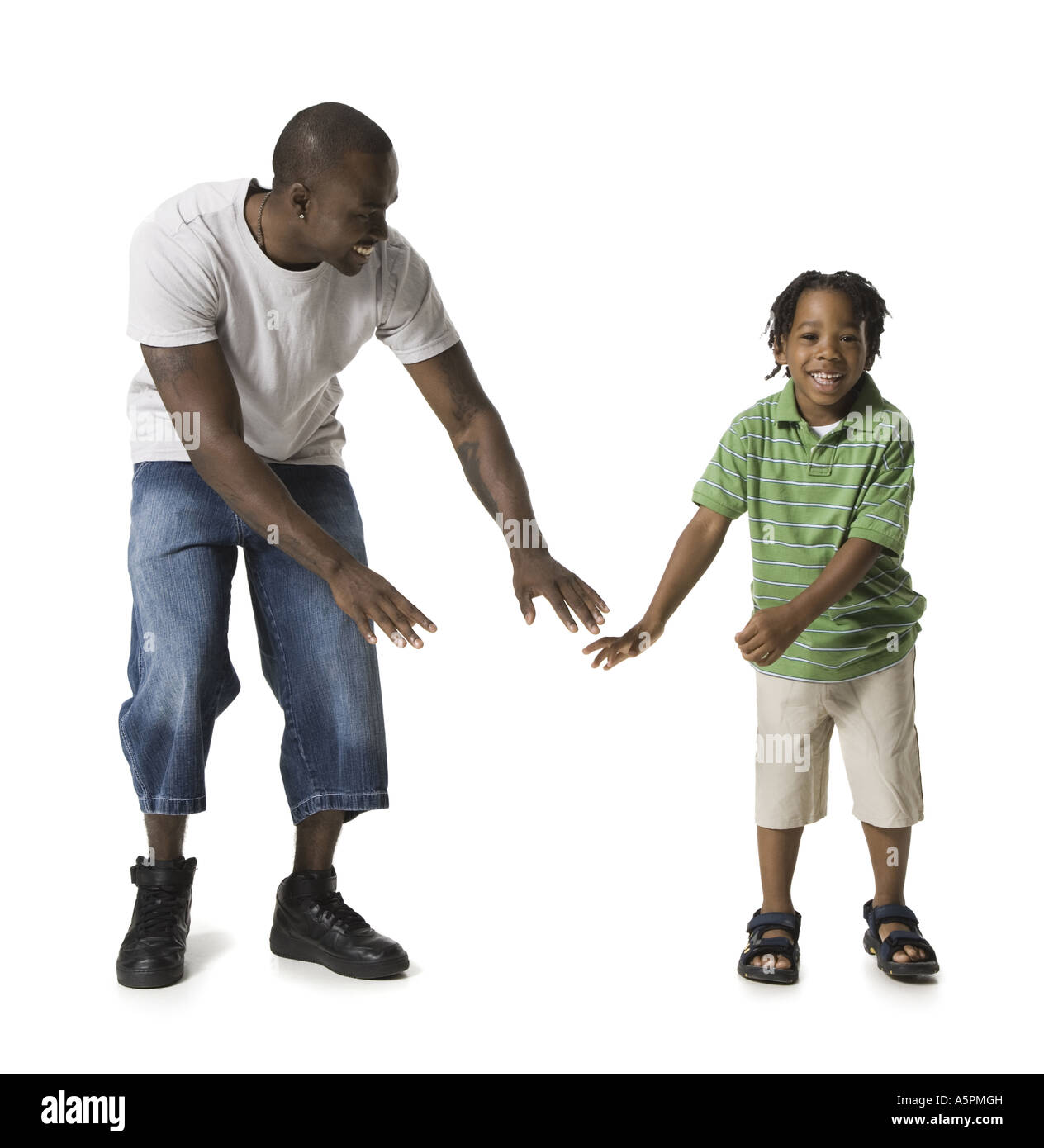 father dancing with young son Stock Photo - Alamy