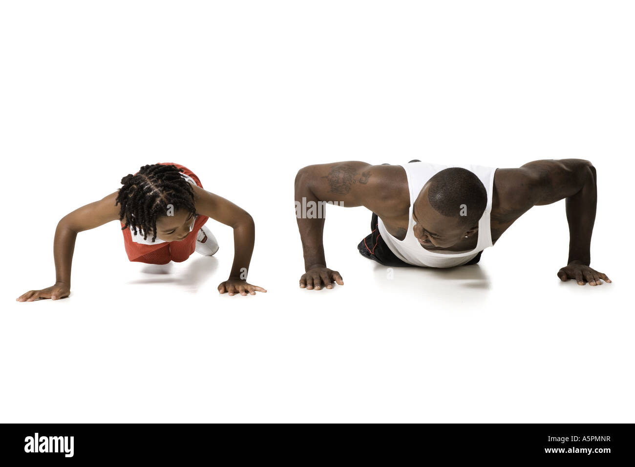 Pushups and children hi-res stock photography and images - Alamy