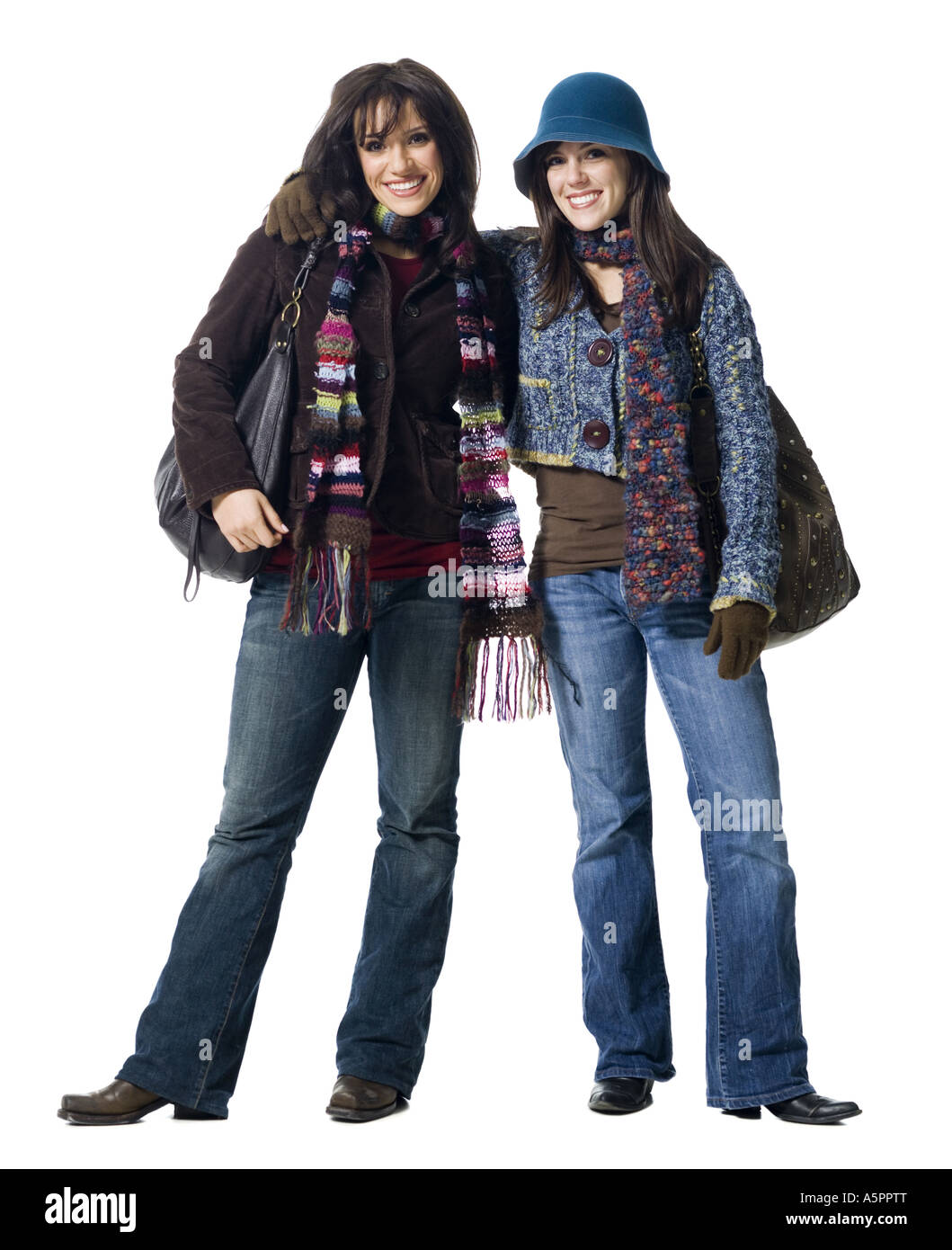 Portrait two young women in Cut Out Stock Images & Pictures - Alamy
