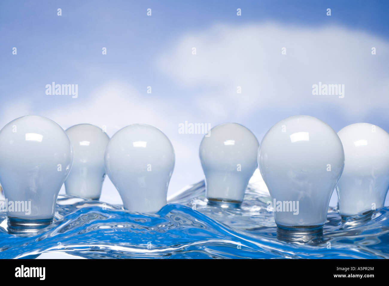 Floating lightbulbs hi-res stock photography and images - Alamy