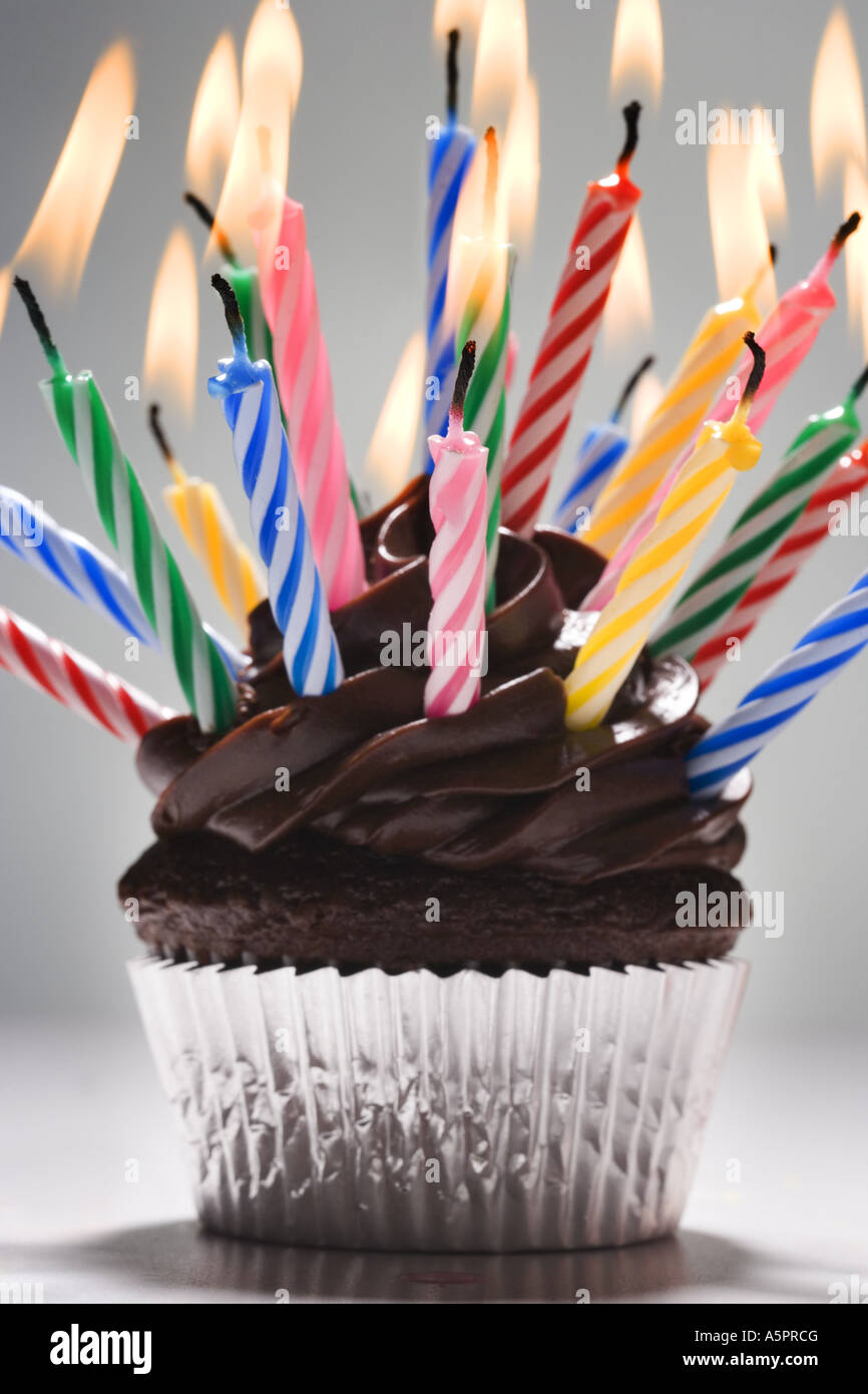 Cupcake candles cut out hi-res stock photography and images - Alamy