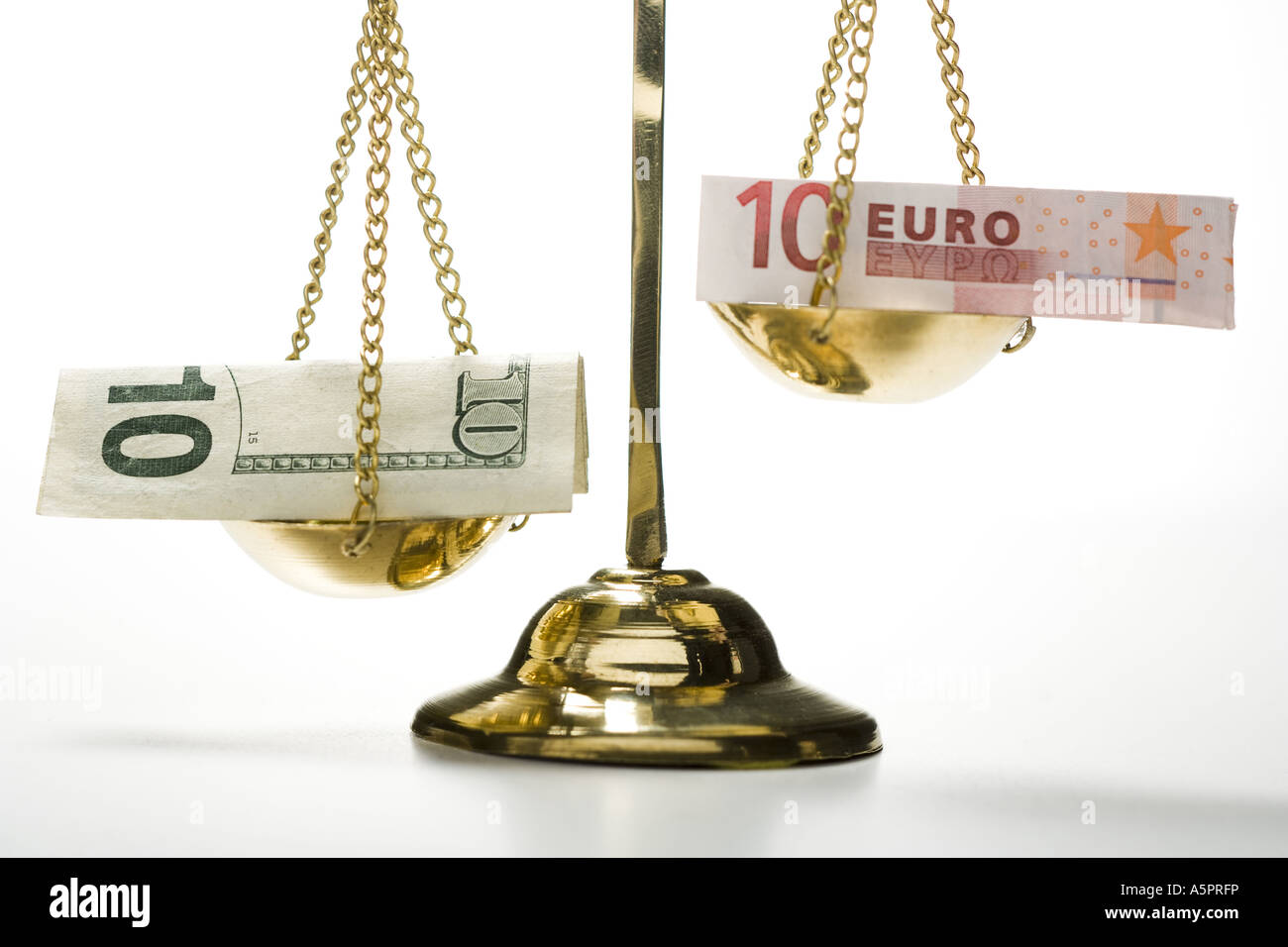 Close-up of Euro banknotes on a weighing scale Stock Photo - Alamy