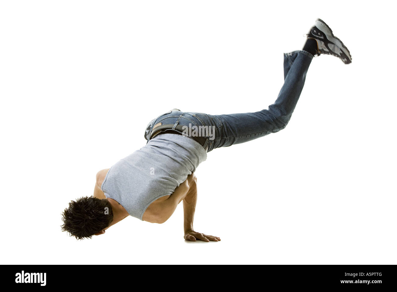 Portrait of a young man break dancing Stock Photo - Alamy