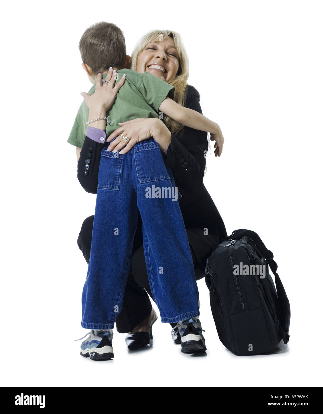 Mother hugging her son Stock Photo - Alamy