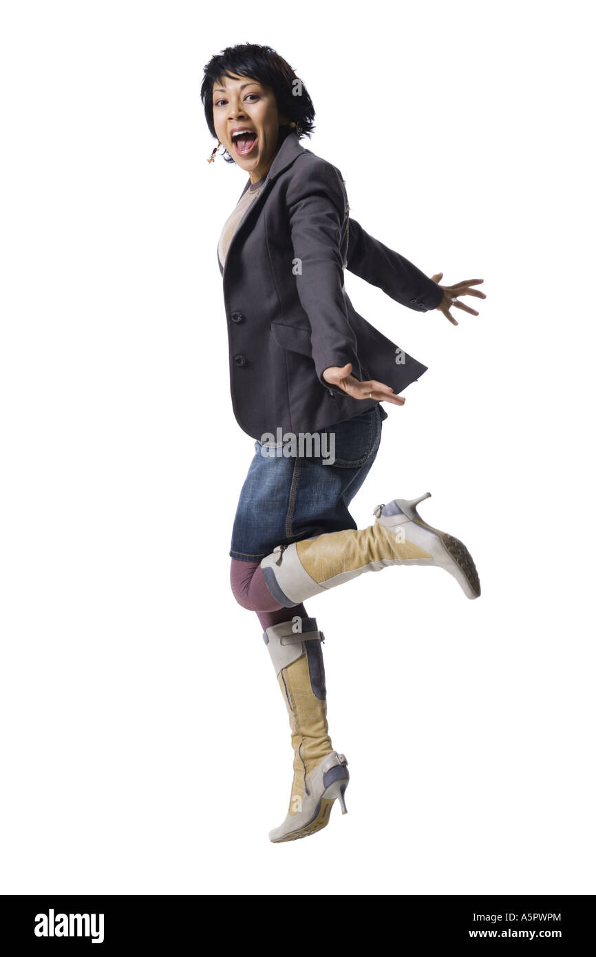 Knee woman boots model hi-res stock photography and images - Alamy