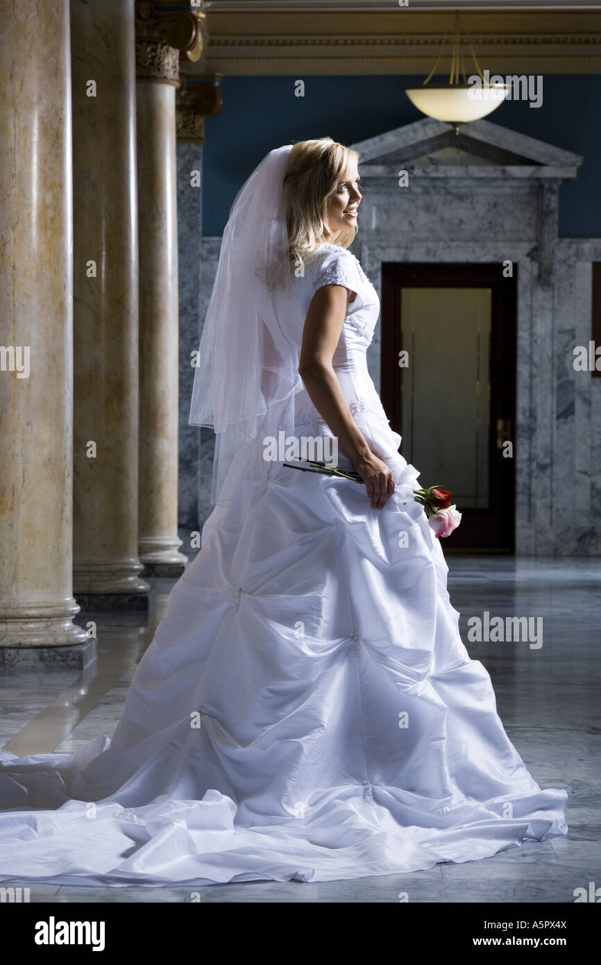 Side view of bride model release hi-res stock photography and images ...