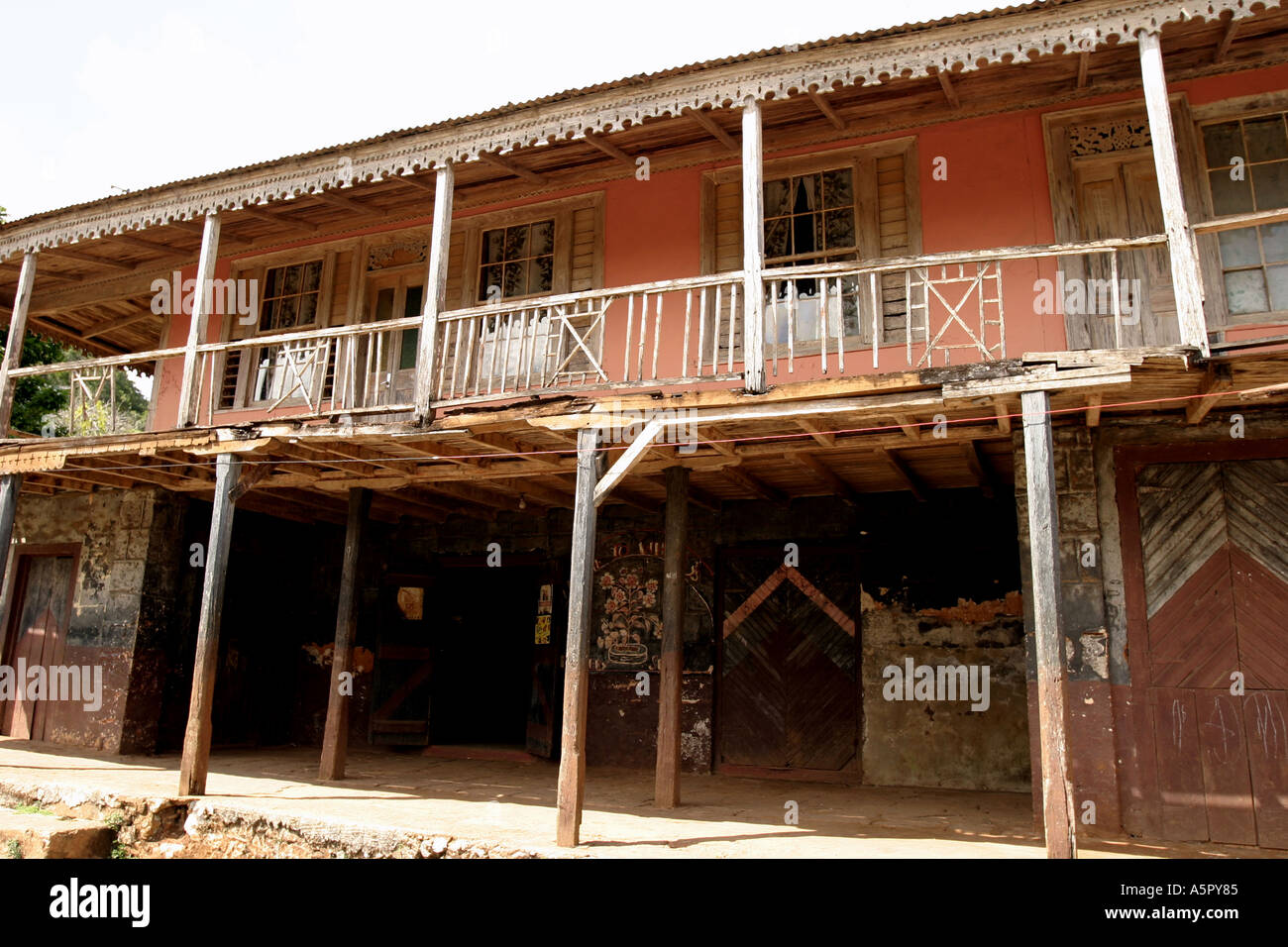 caribbean jamaica old traditional house Stock Photo - Alamy