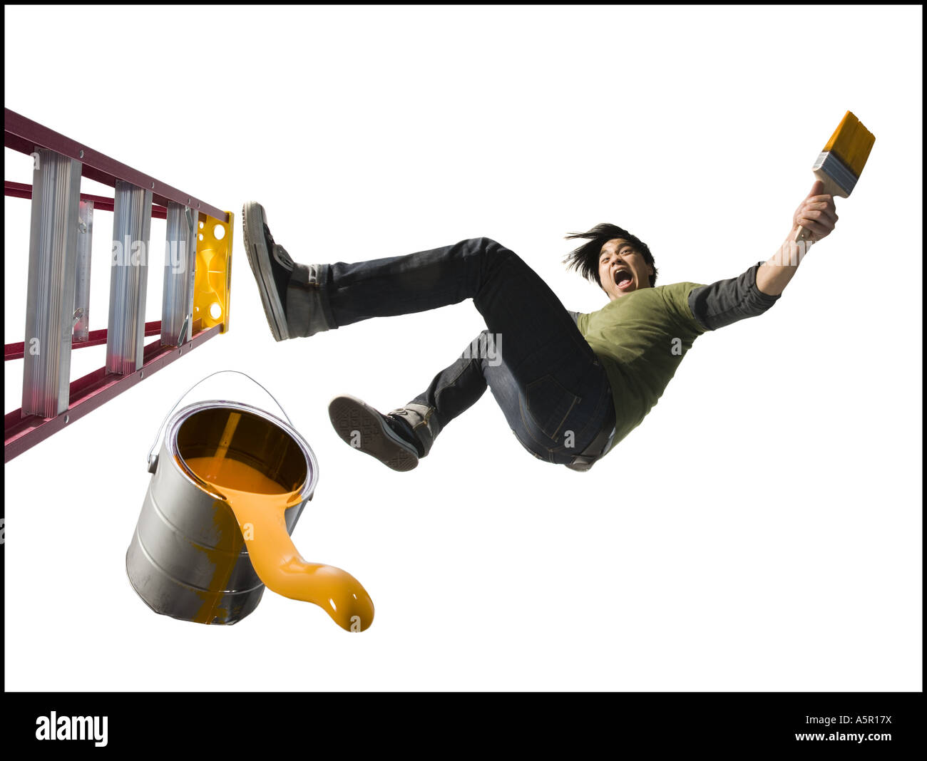 Falling from ladder hi-res stock photography and images - Alamy