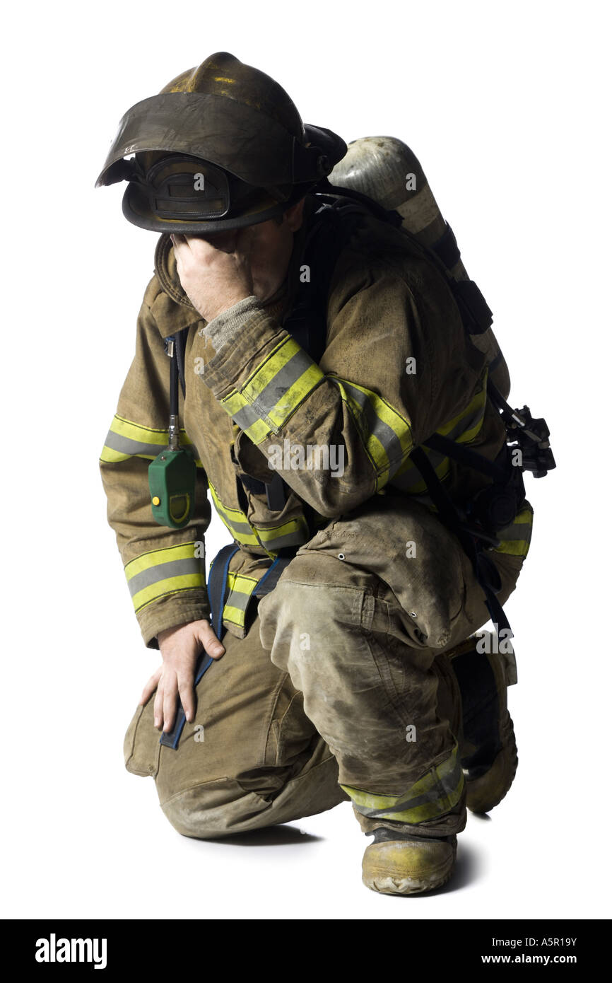 Sad fireman hi-res stock photography and images - Alamy