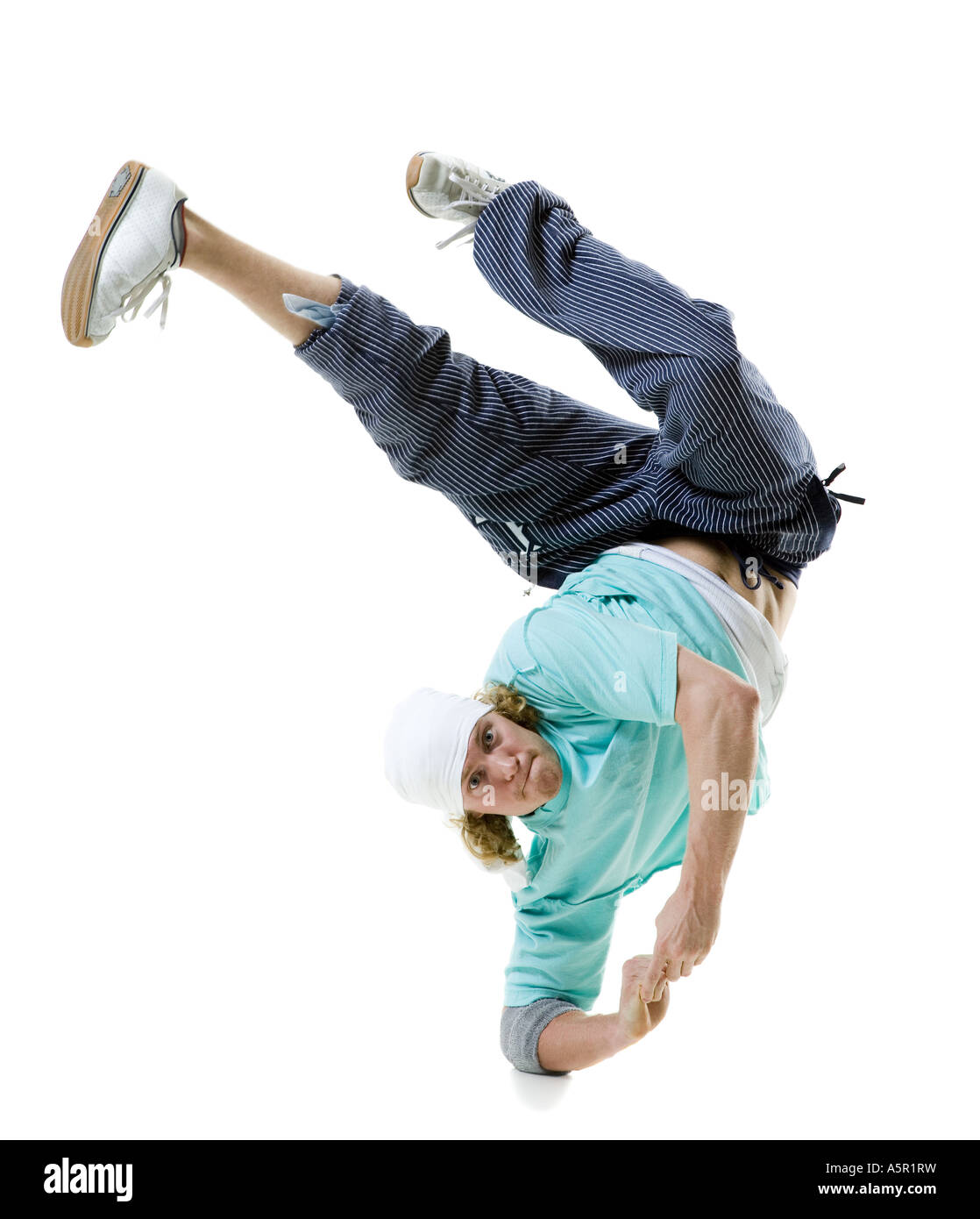 Portrait of a young man break dancing Stock Photo - Alamy