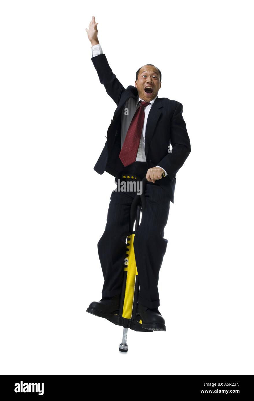 Pogo stick jumping hi-res stock photography and images - Alamy