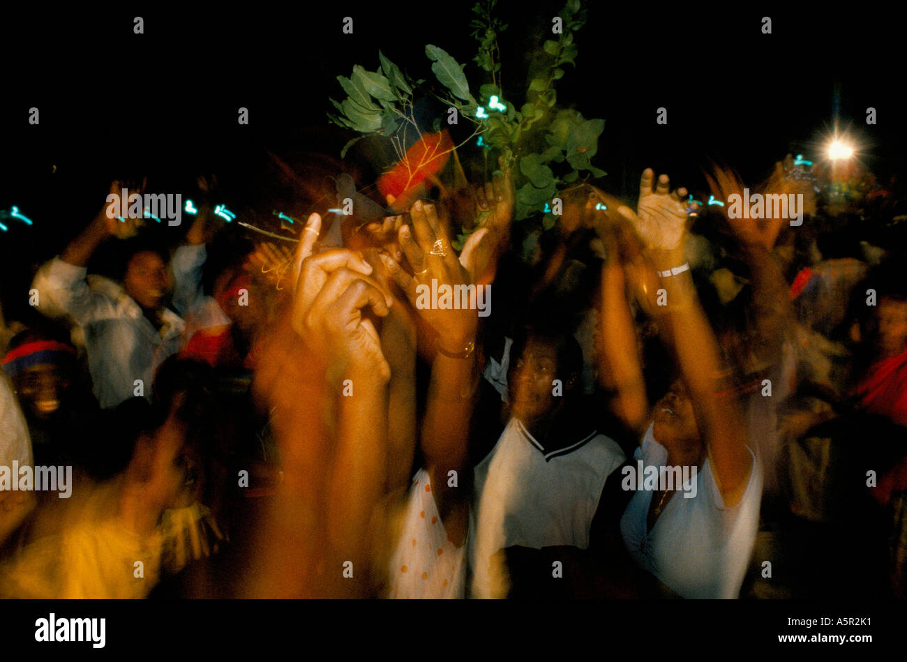 DOWNFALL OF DUVALIER NIGHT JUBILATION HAITIANS DANCING SINGING AFTER ...