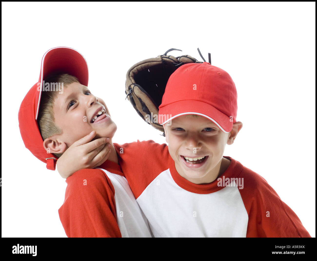 Close up of two baseball players smiling Stock Photo - Alamy