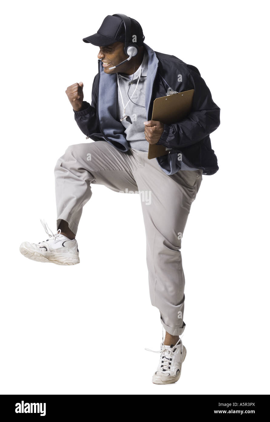Football coach clipboard Cut Out Stock Images & Pictures - Alamy
