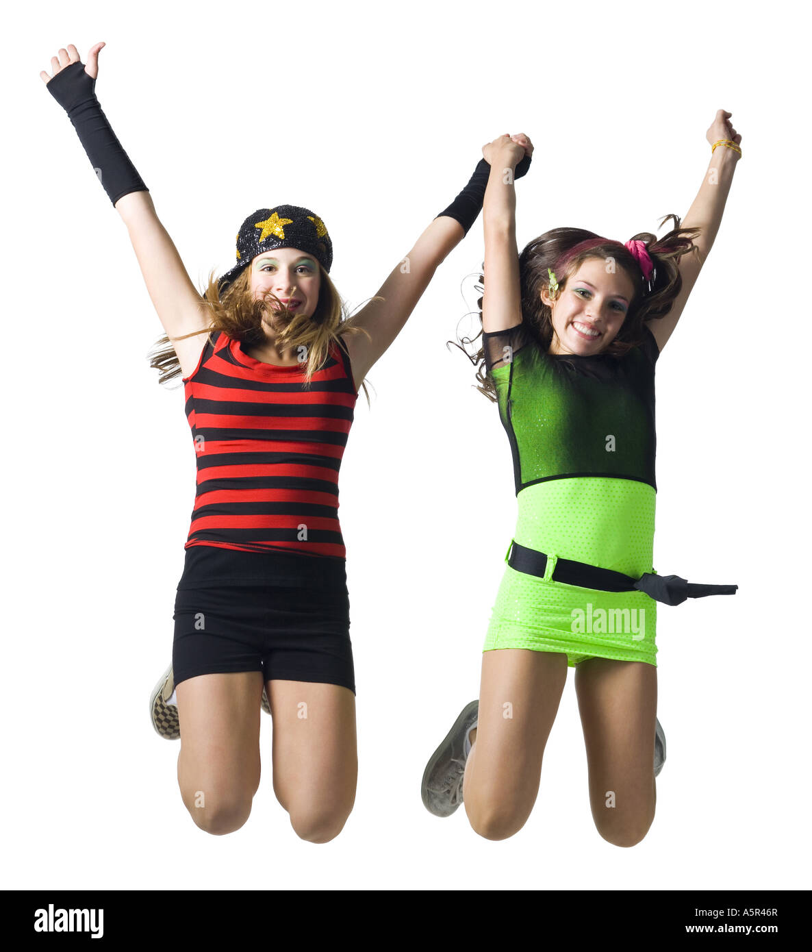 Girls in costume dancing Stock Photo - Alamy