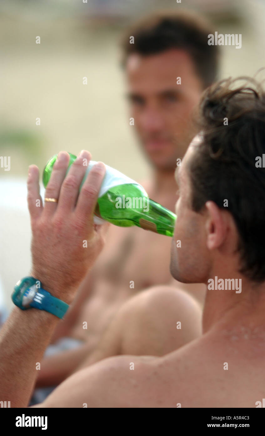 Men, Drinking Beer Stock Photo - Alamy