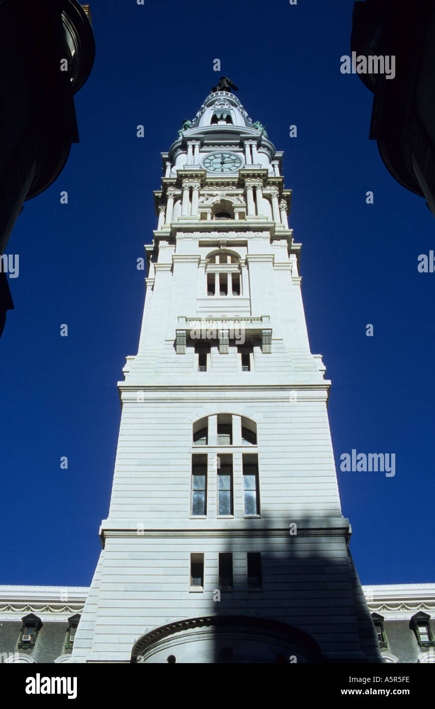 Philadelphia City Hall Tower Stock Photo - Alamy