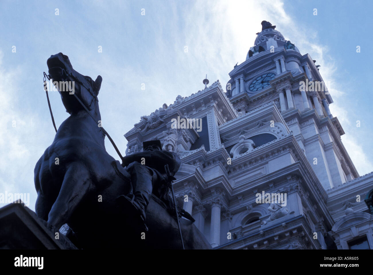 Philadelphia City Hall Tower Stock Photo - Alamy