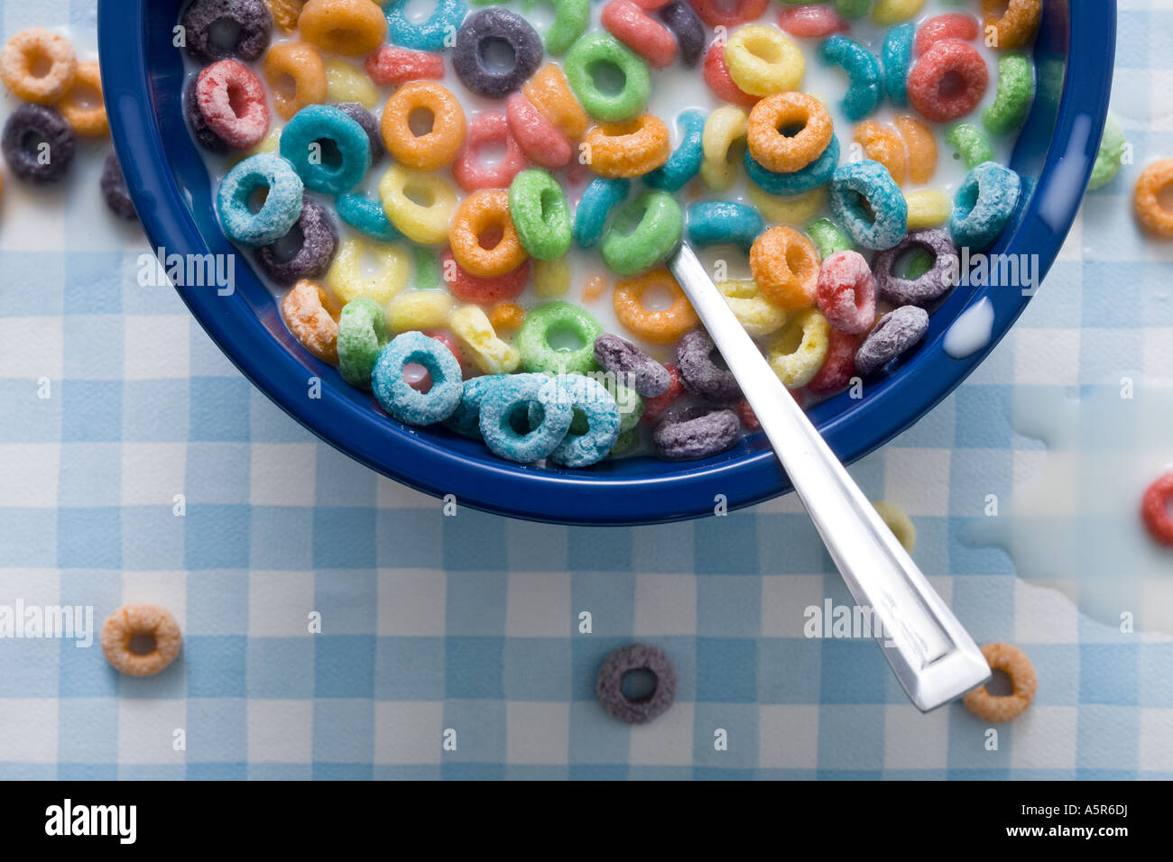 Spilled cereal and milk hi-res stock photography and images - Alamy