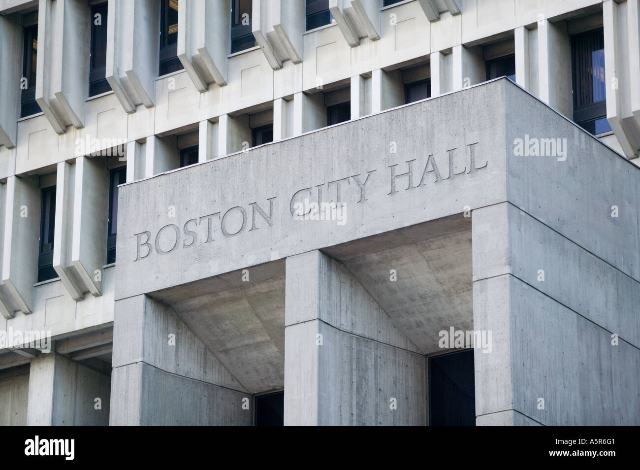Boston city hall structure hi-res stock photography and images - Alamy