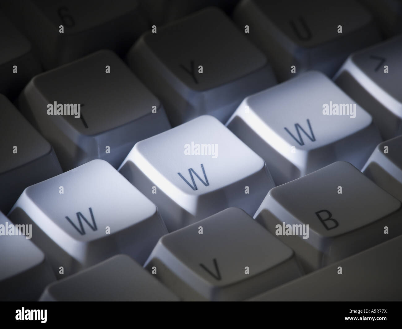 Keyboard with WWW highlighted Stock Photo - Alamy