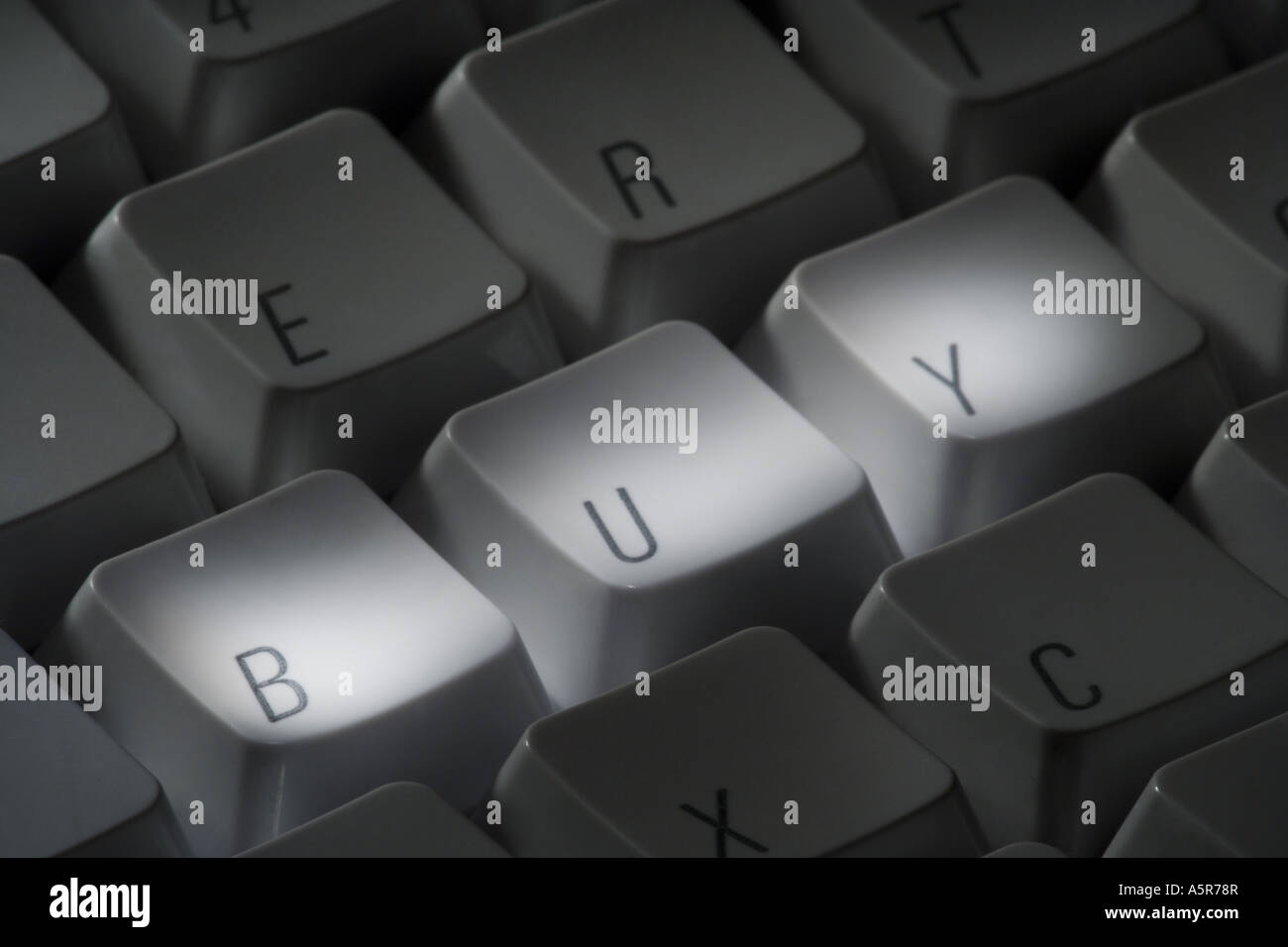 Keyboard with BUY highlighted Stock Photo - Alamy