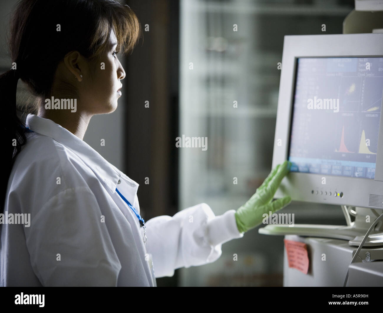 Researcher monitors hi-res stock photography and images - Alamy