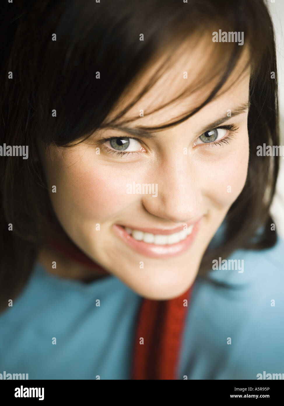Close up of a woman smiling Stock Photo - Alamy