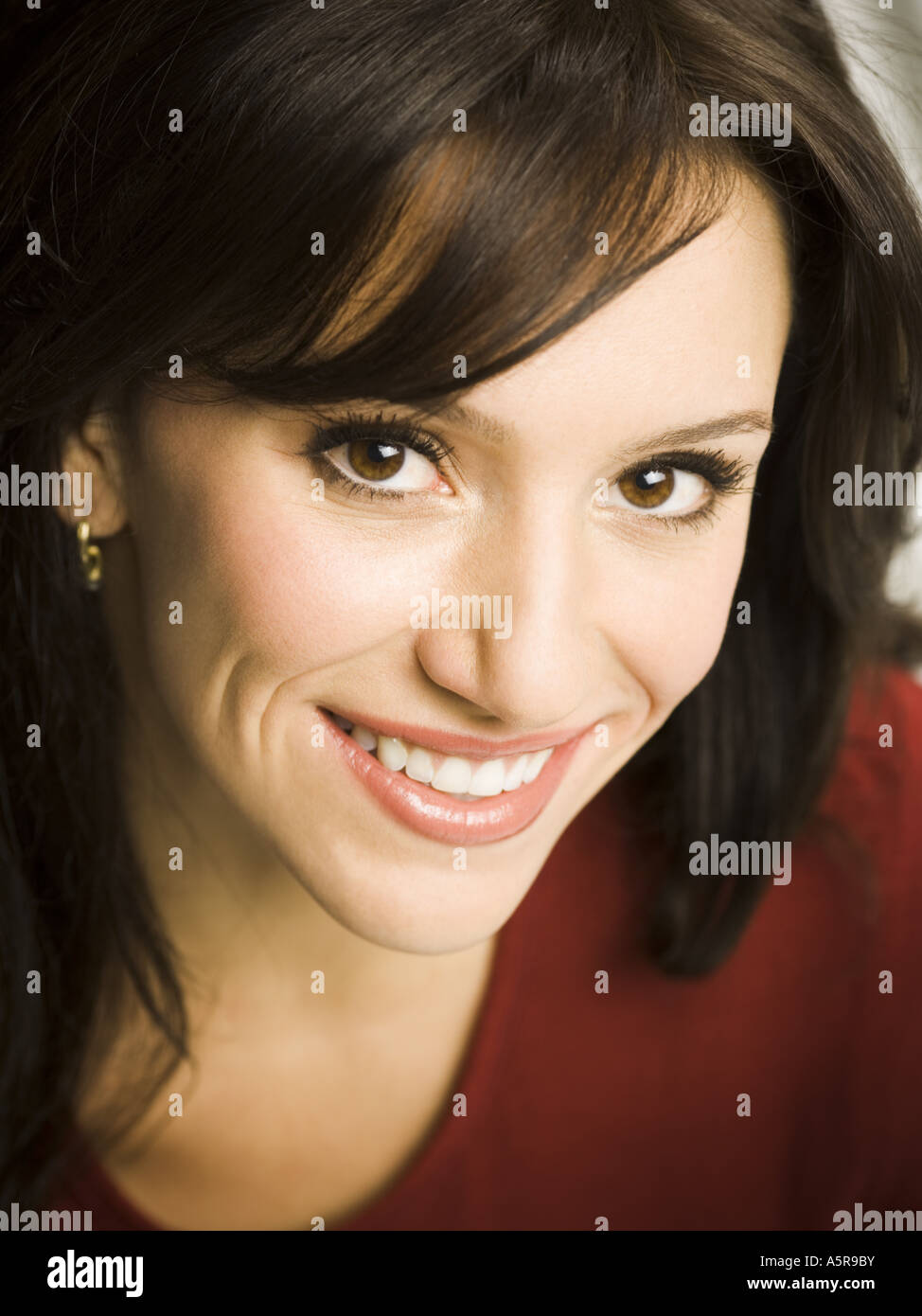 Close up of a woman smiling Stock Photo - Alamy