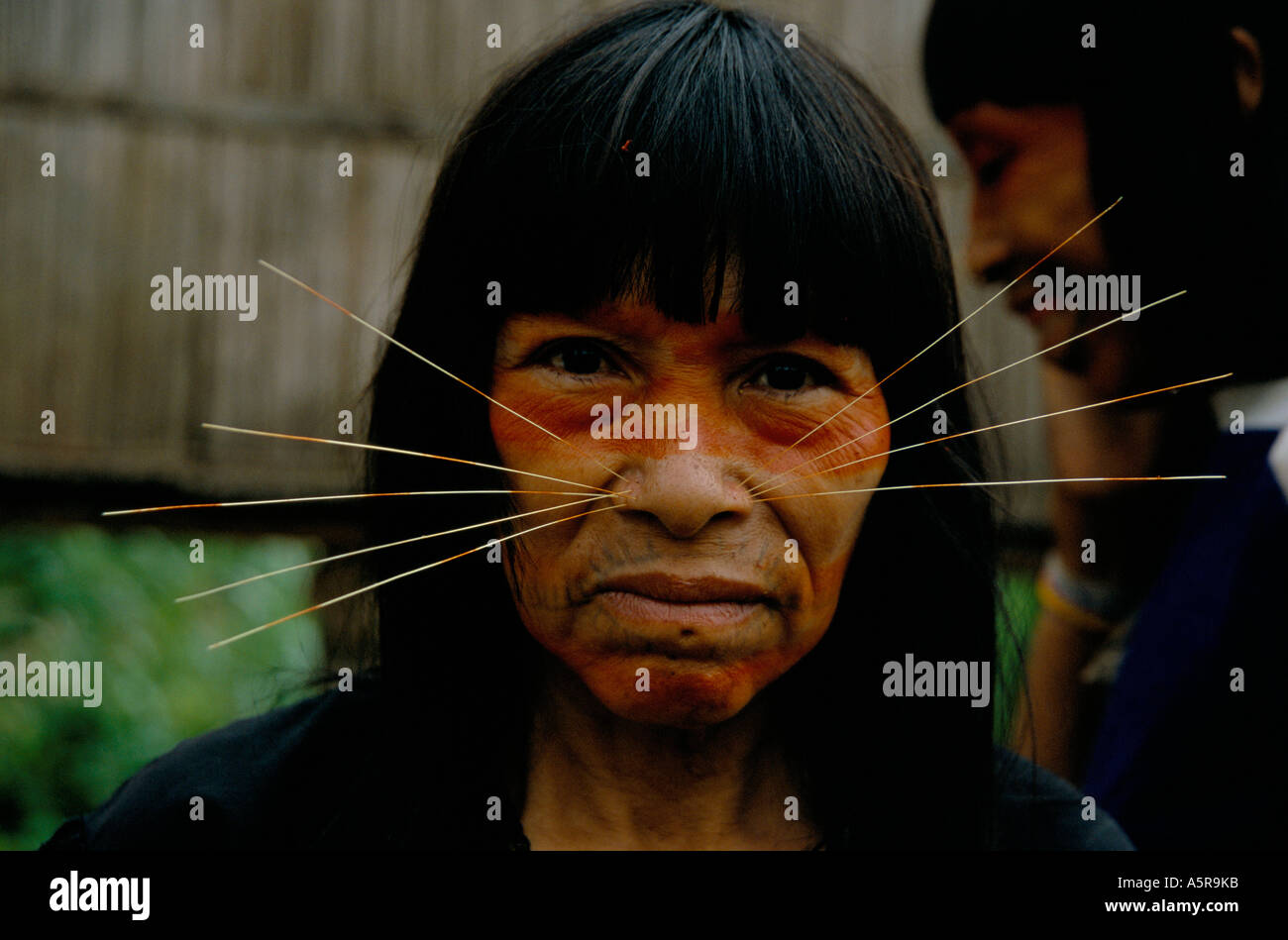 PERU: THE WOMEN OF THE MATSES TRIBE IN REMOYACU HAVE TRIBAL FACIAL ...