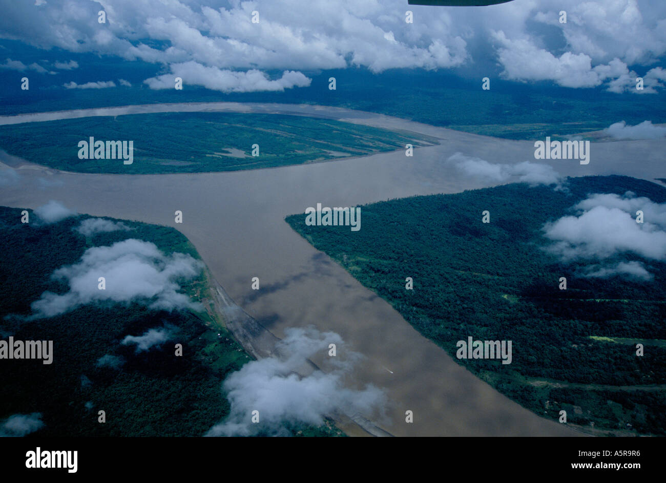 Amazon river aerial winding hi-res stock photography and images - Alamy