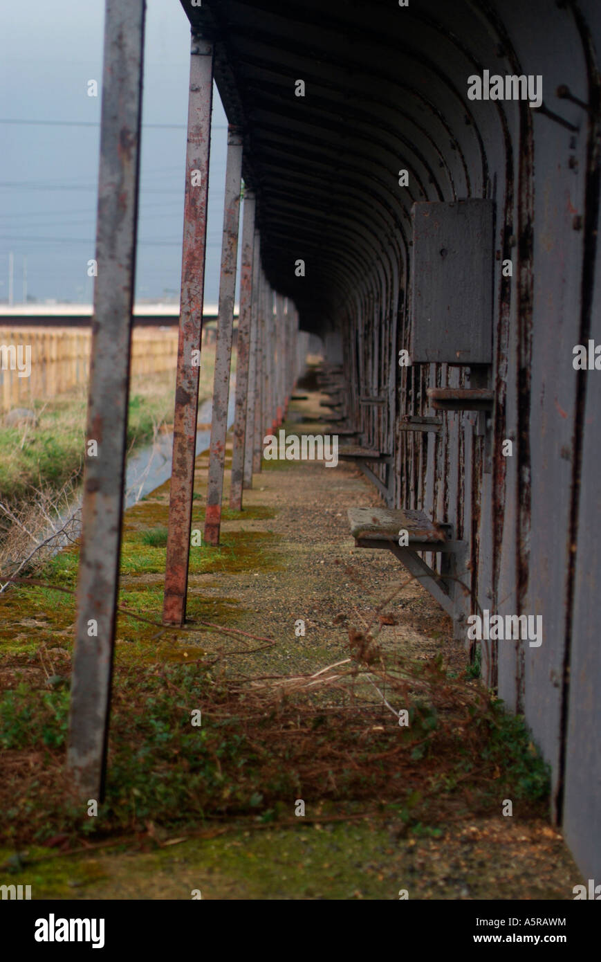 The firing range at Rainham Marsh which is now disused. 6139 Stock ...