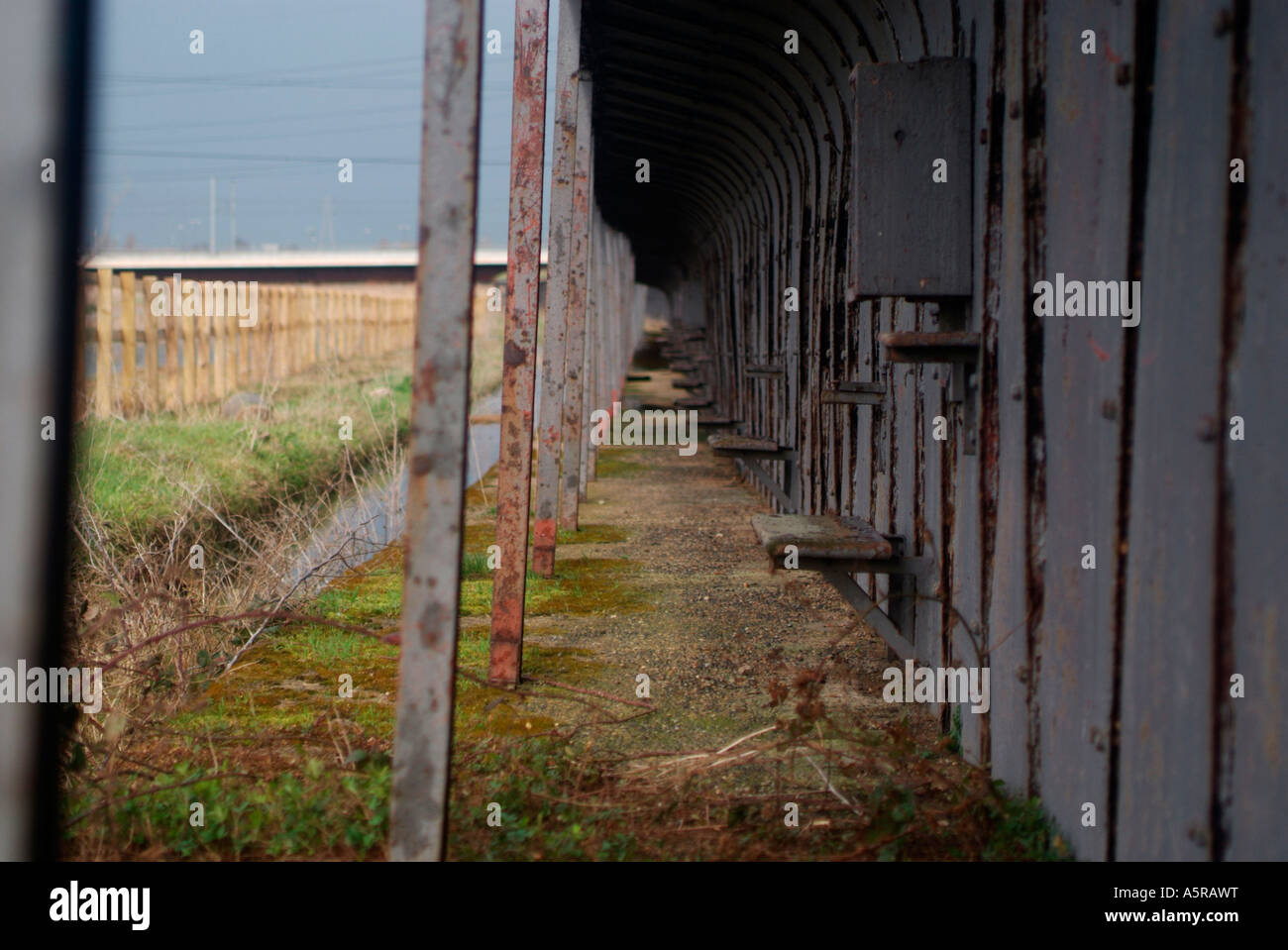 The firing range at Rainham Marsh which is now disused. 6139 Stock ...