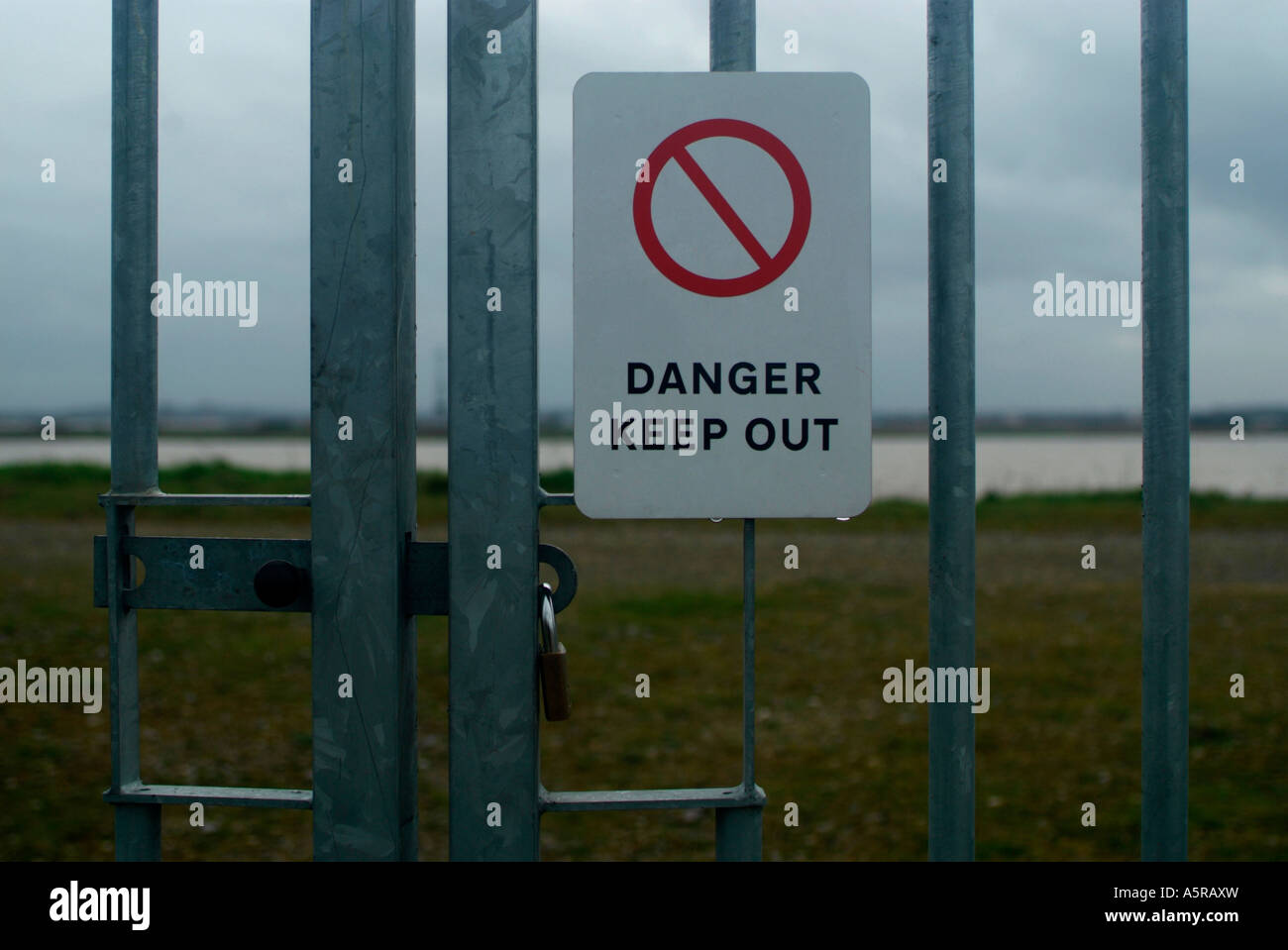Danger keep out sign door hi-res stock photography and images - Alamy