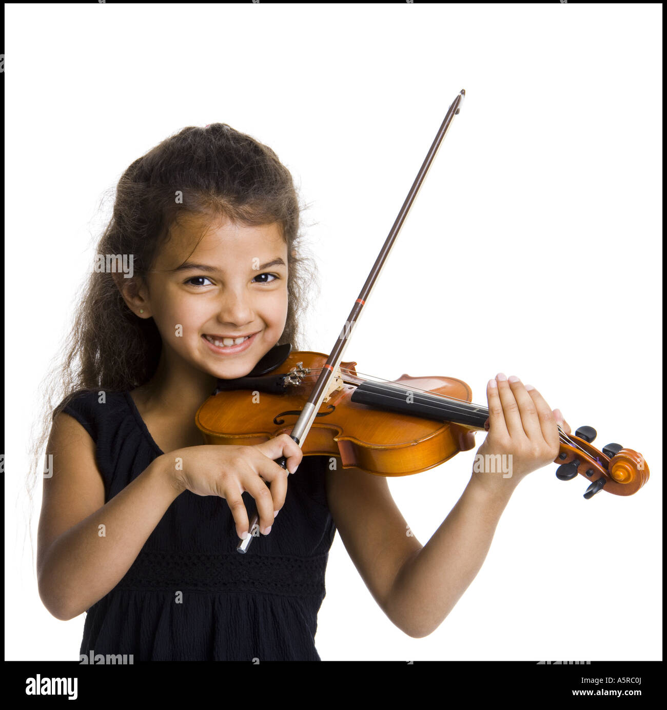 Girl playing violin Stock Photo - Alamy