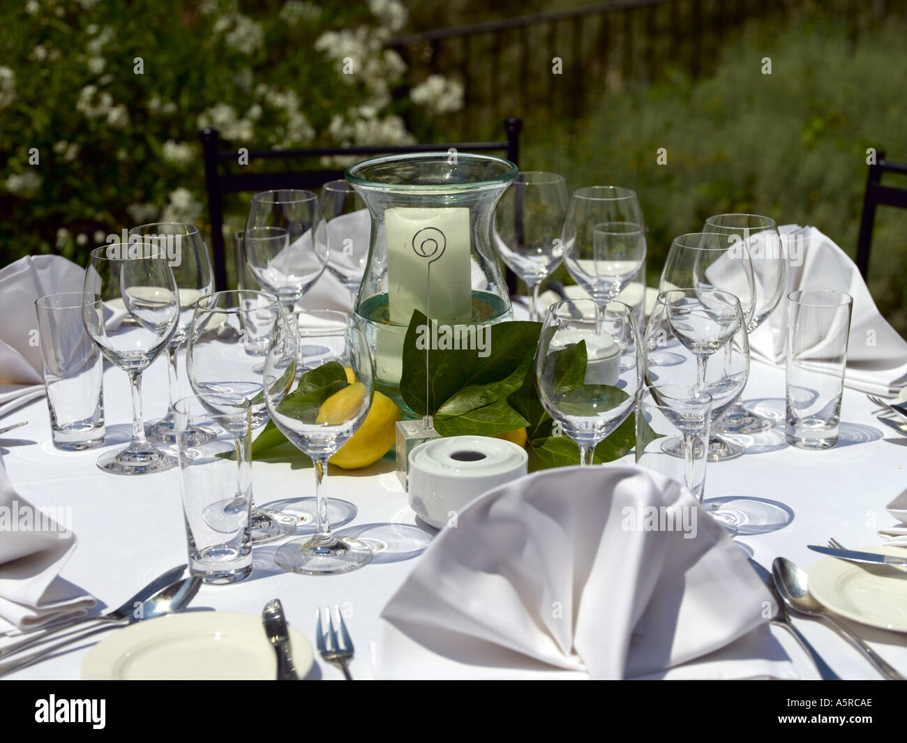 Mallorca food restaurant table meal alfresco hi-res stock photography ...
