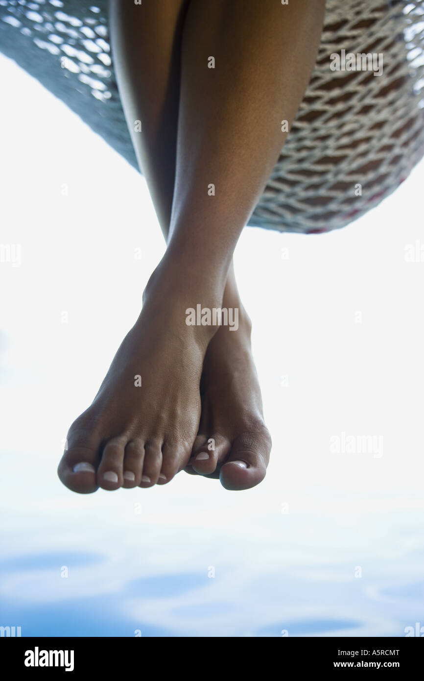 Close up view of a woman s feet Stock Photo - Alamy