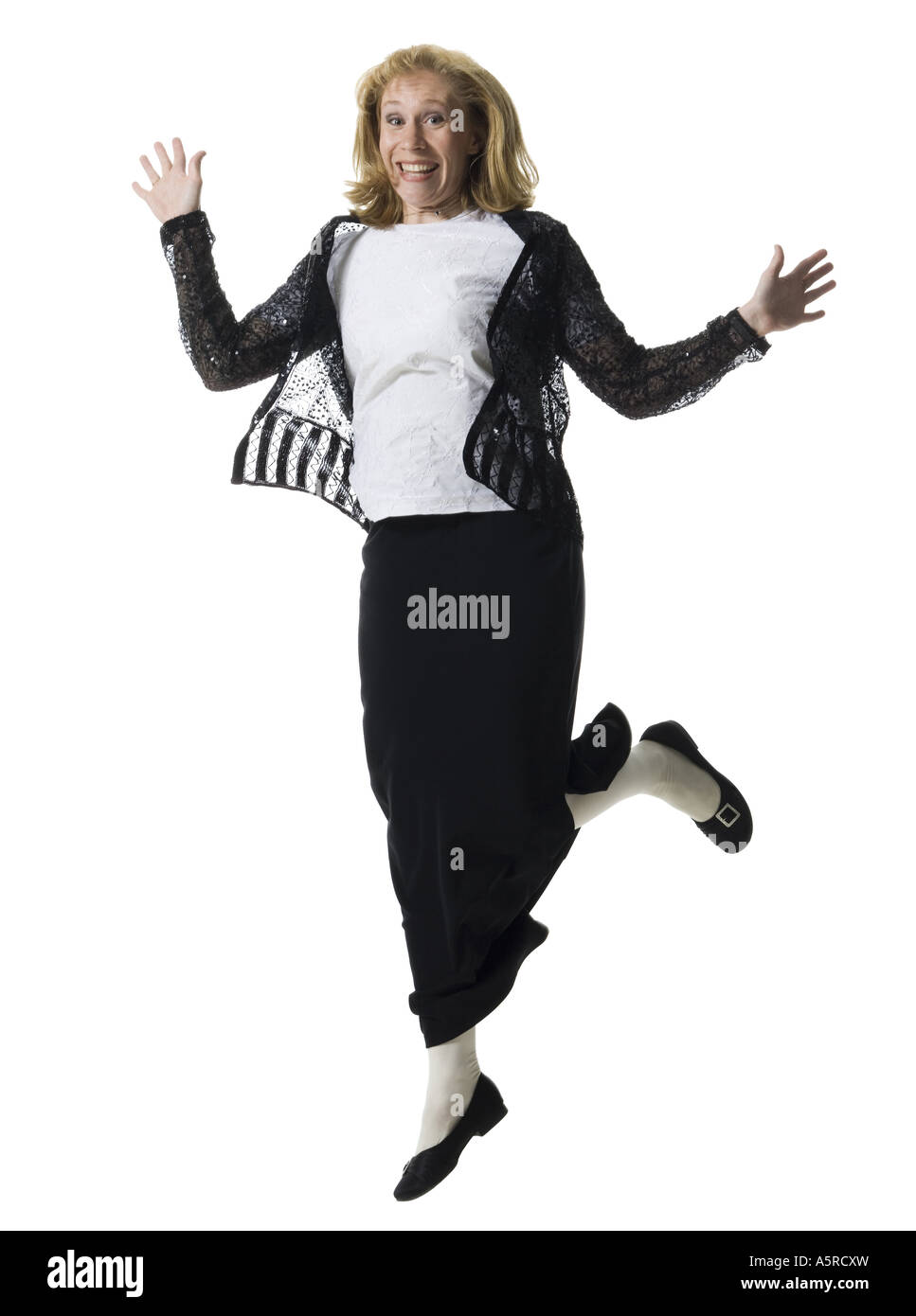 A woman jumping Stock Photo - Alamy