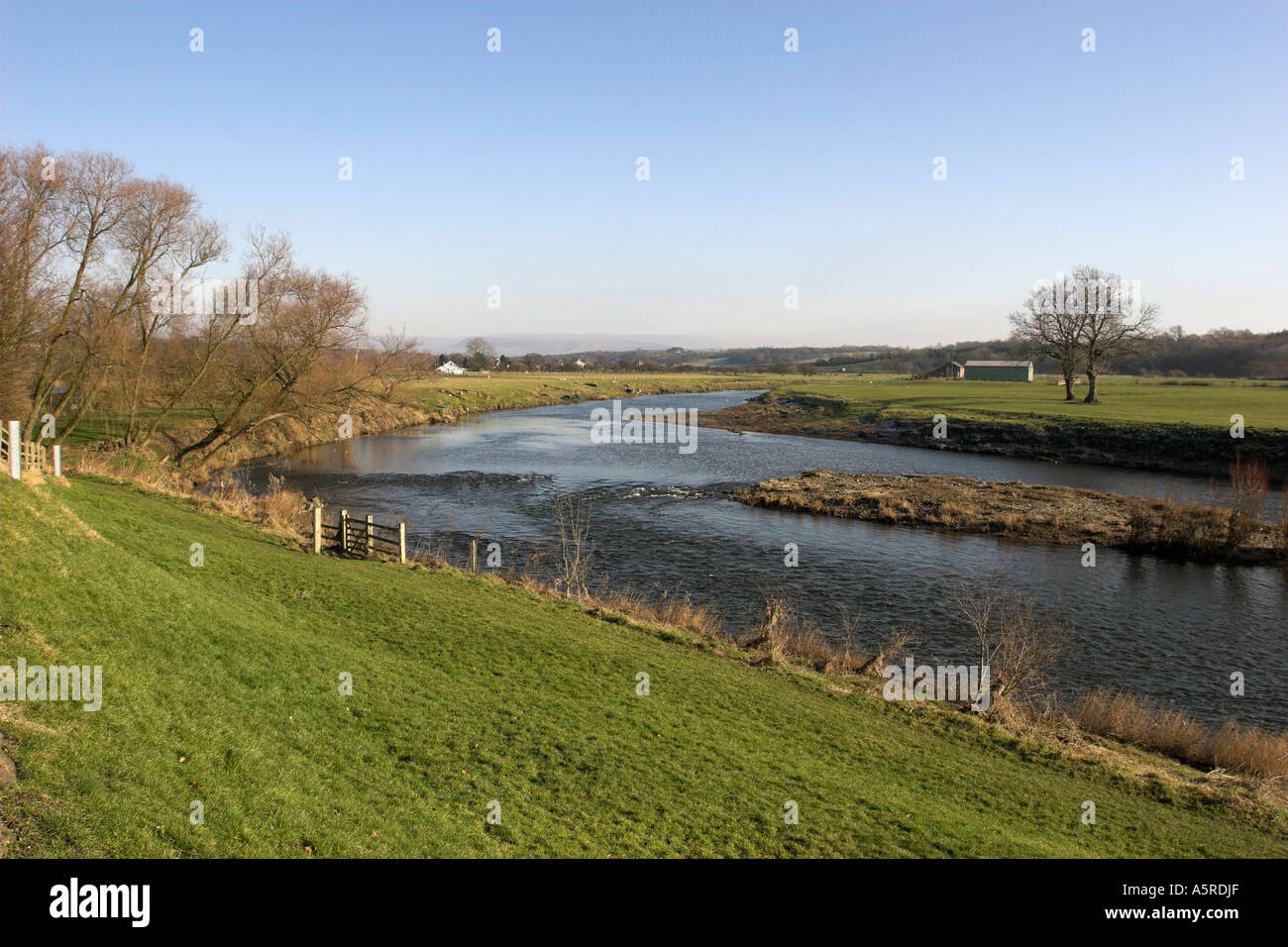 The River Ribble at Ribchester in Central Lancashire Stock Photo - Alamy