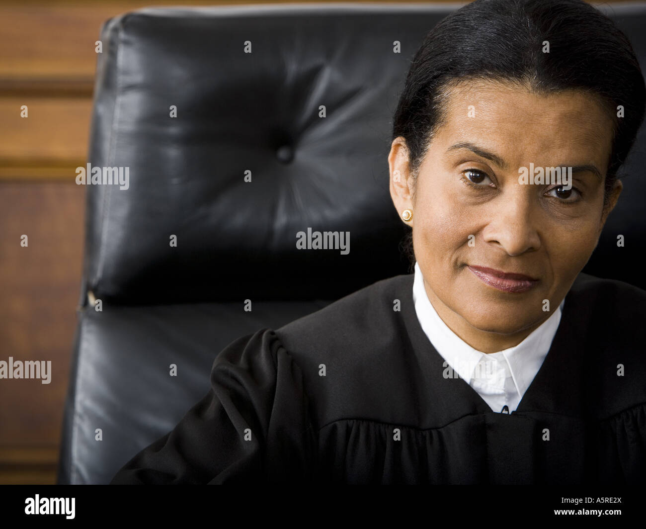 Portrait of a female judge Stock Photo - Alamy