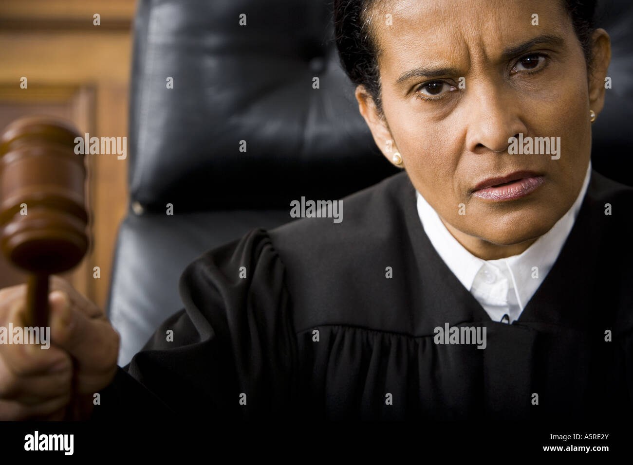Stern judge looking camera hi-res stock photography and images - Alamy