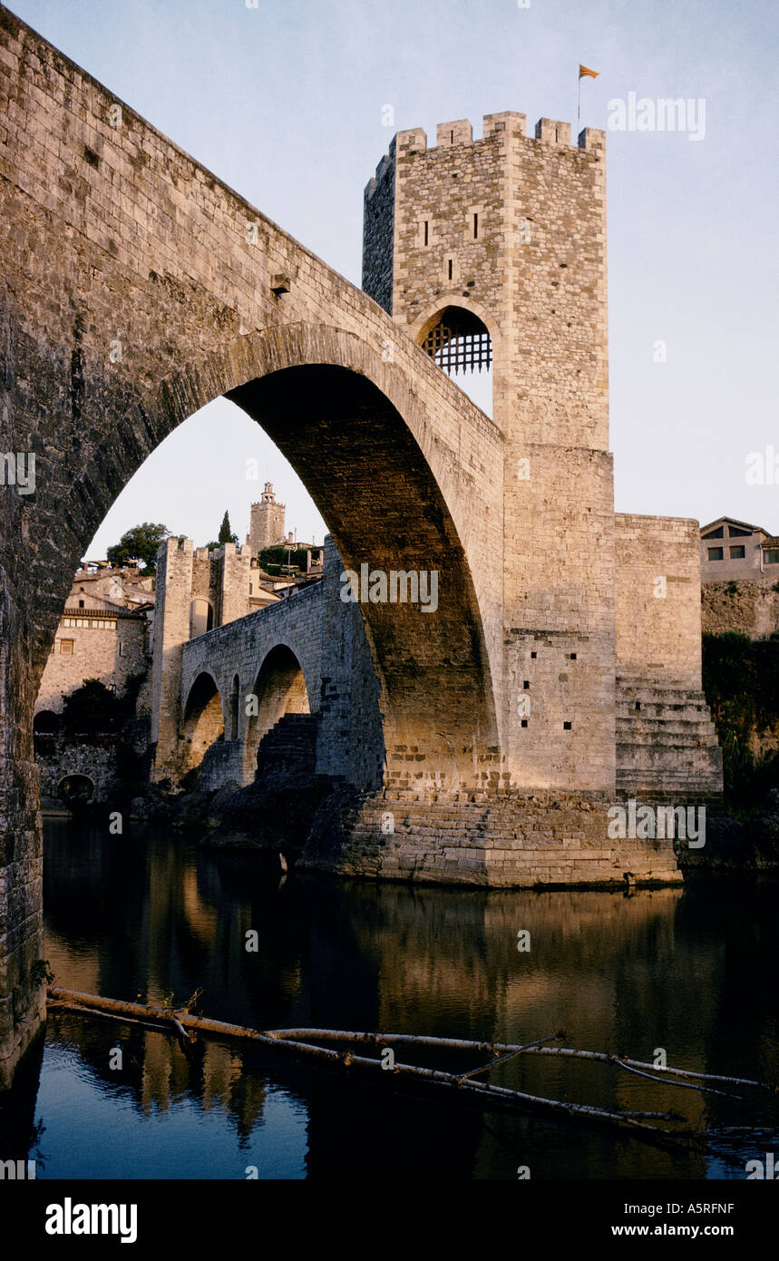COSTA BRAVA CATALUNYA, THE 11TH CENTURY ROMAN TOWN OF BESLAU WITH ITS ...