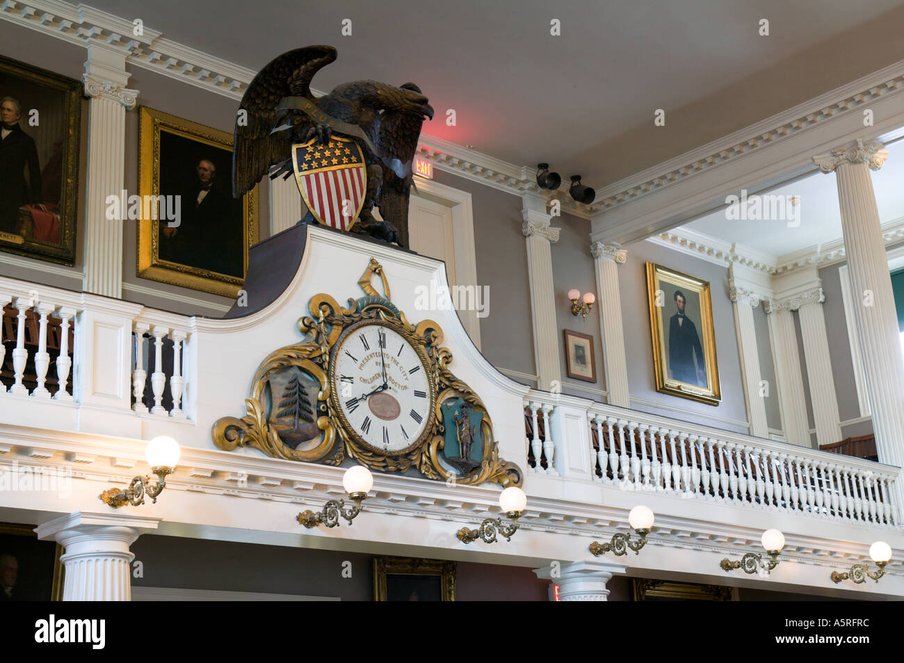 Boston city hall interior hi-res stock photography and images - Alamy