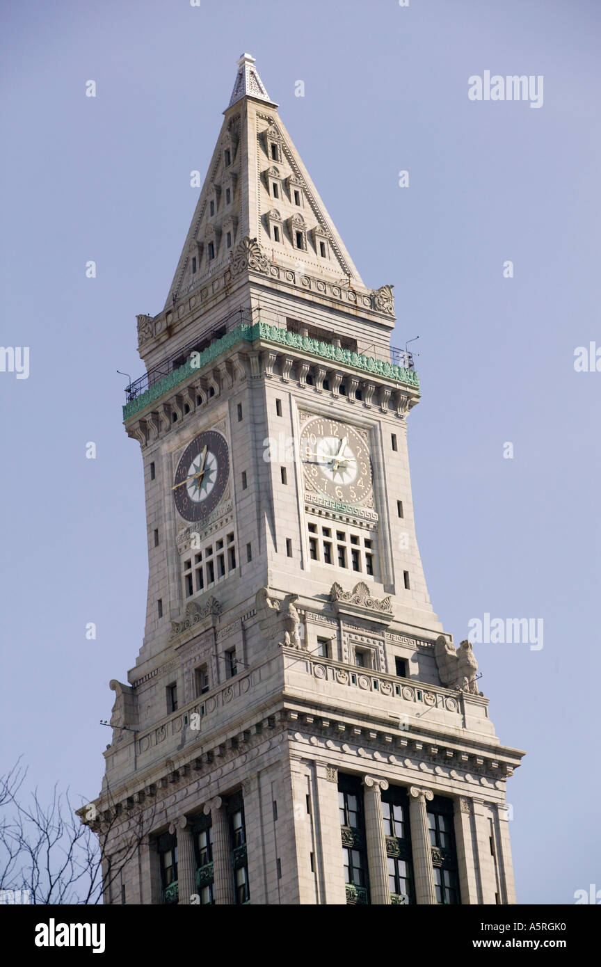 Boston customs house tower hi-res stock photography and images - Alamy