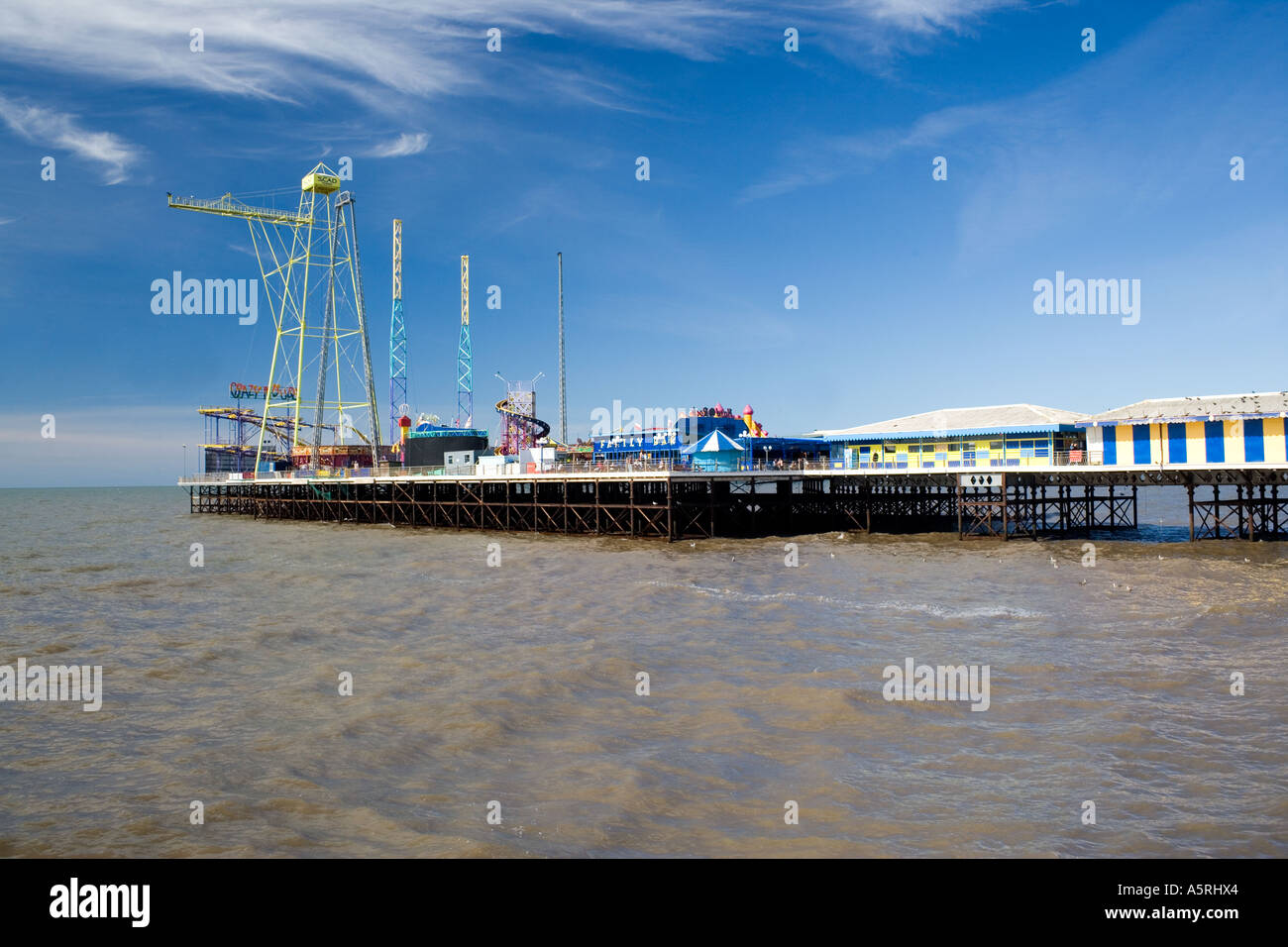 Fun fair on south pier,Blackpool,Lancashire,England Stock Photo - Alamy